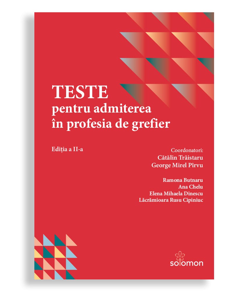 📘 A apărut Ediția a II-a revizuită: Teste pentru admiterea în profesia ...